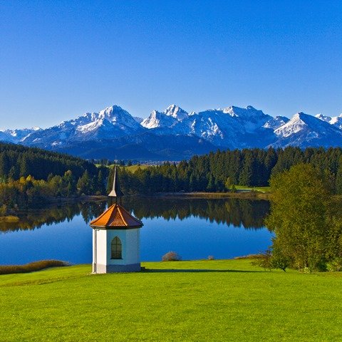 Halblech im Allgäu - Webcam der Gemeinde - Panormablick auf das ...